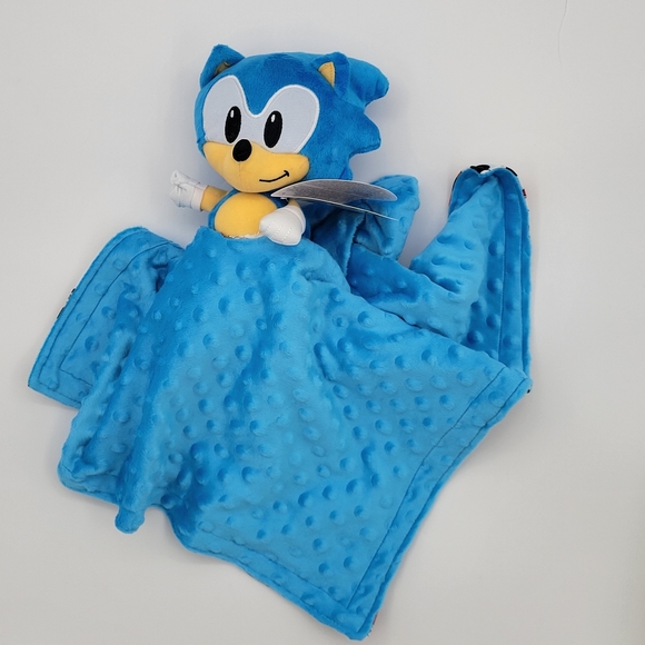Handmade | Toys | Lovey Sonic The Hedgehog Plush Security Blanket ...